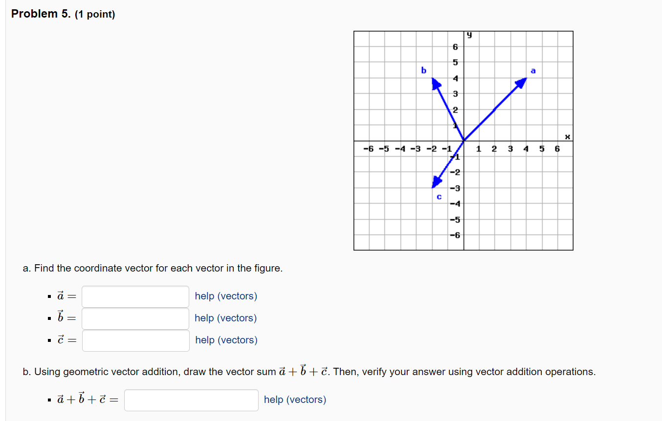 Solved a. Find the coordinate vector for each vector in the | Chegg.com