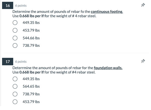 Concrete 13 6 points Using a waste factor of 10 | Chegg.com