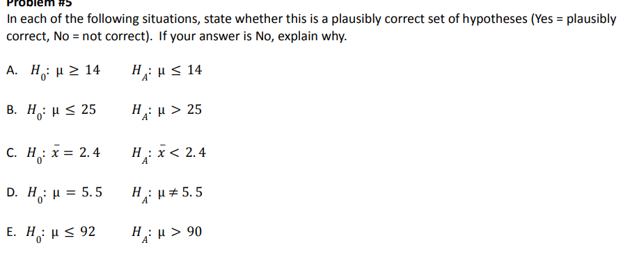 Solved In each of the following situations, state whether | Chegg.com