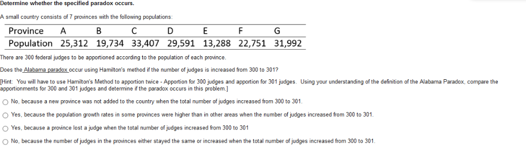 Solved Use the Hamilton method of Apportionment to make the | Chegg.com
