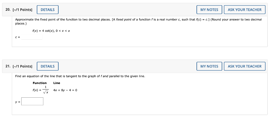 Solved Approximate the fixed point of the function to two | Chegg.com