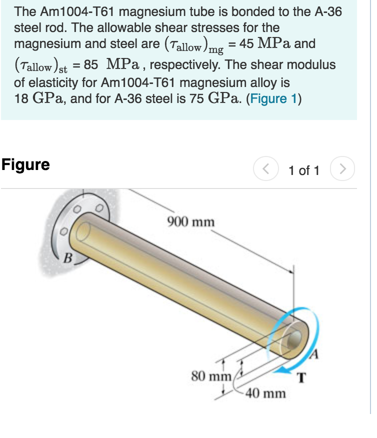 Solved Determine the maximum allowable torque that can be | Chegg.com