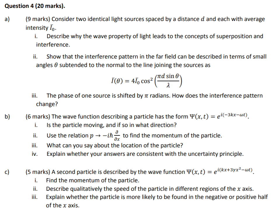Solved Question 4 (20 marks). a) (9 marks) Consider two | Chegg.com Solved Question 4 (20 marks). a) (9 marks) Consider two | Chegg.com