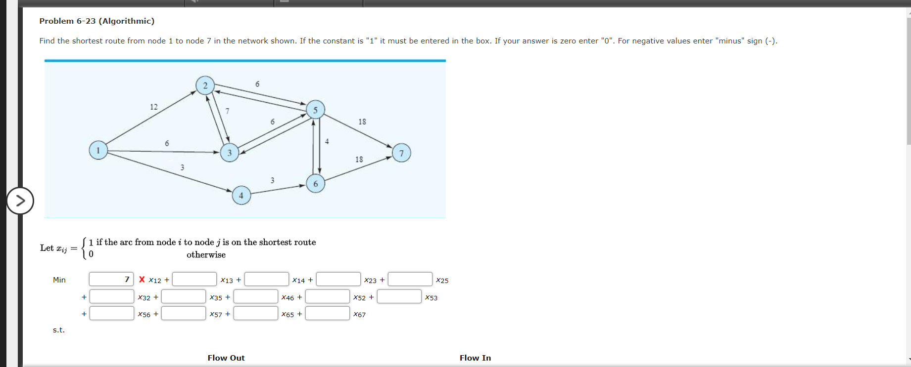 Solved Problem 6-23 (Algorithmic) Find the shortest route | Chegg.com Solved Problem 6-23 (Algorithmic) Find the shortest route | Chegg.com