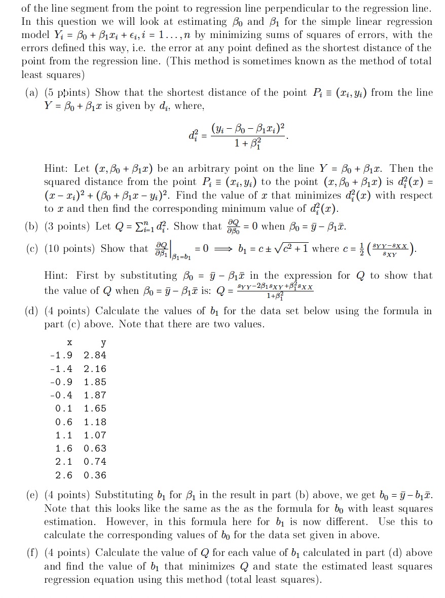 Solved 1. In class, we learned how to estimate the | Chegg.com