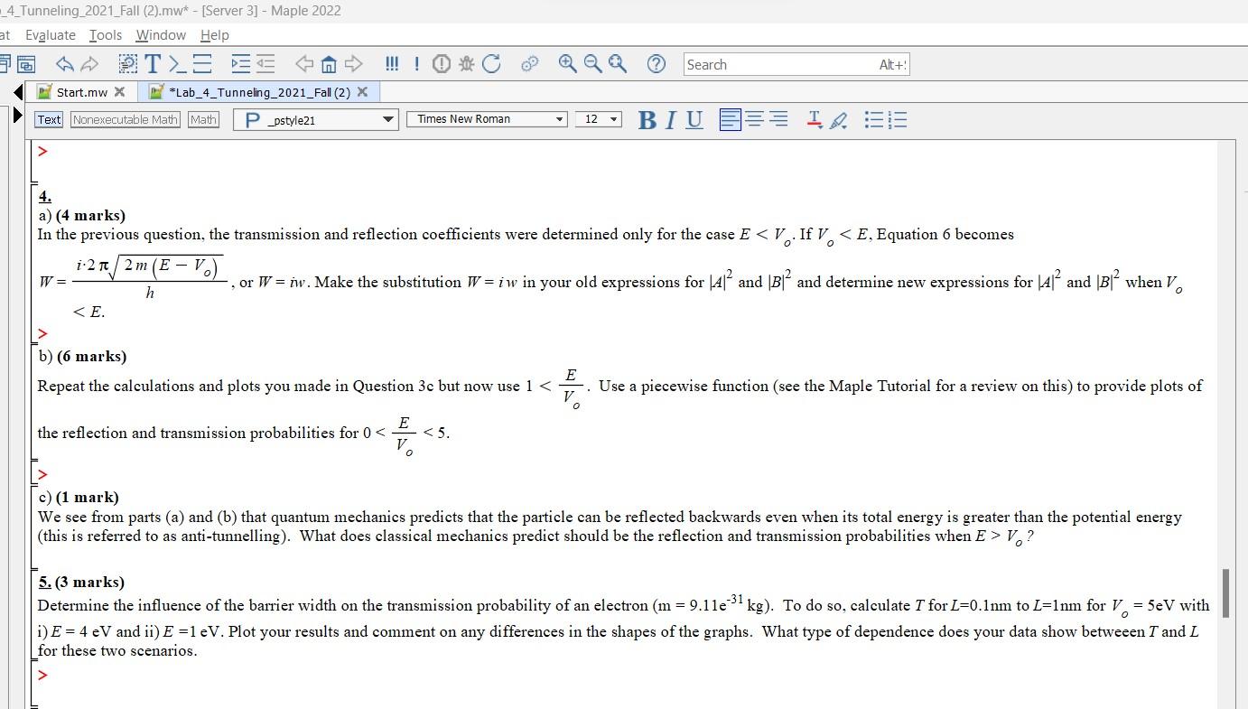 In this Maple lab we will look at the mathematics and | Chegg.com
