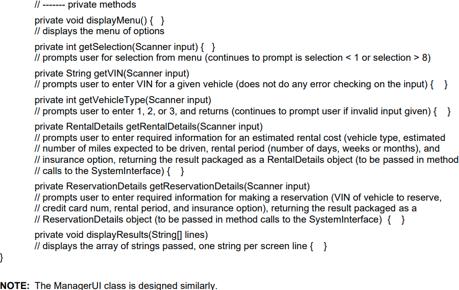 Solved Abstract Vehicle Class instance variables private | Chegg.com