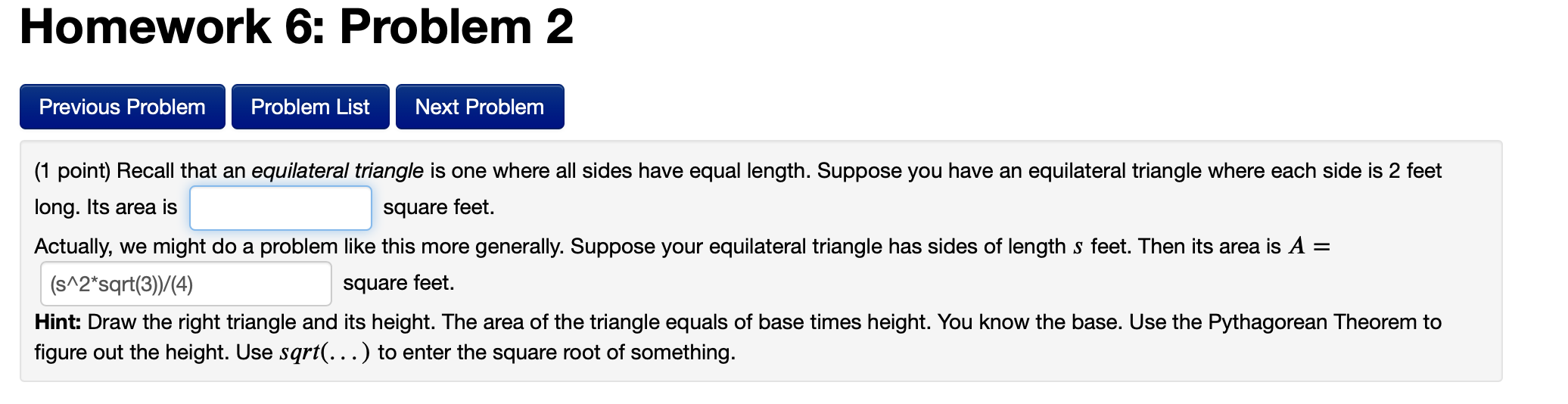 Solved Homework 6: Problem 2 Previous Problem Problem List | Chegg.com