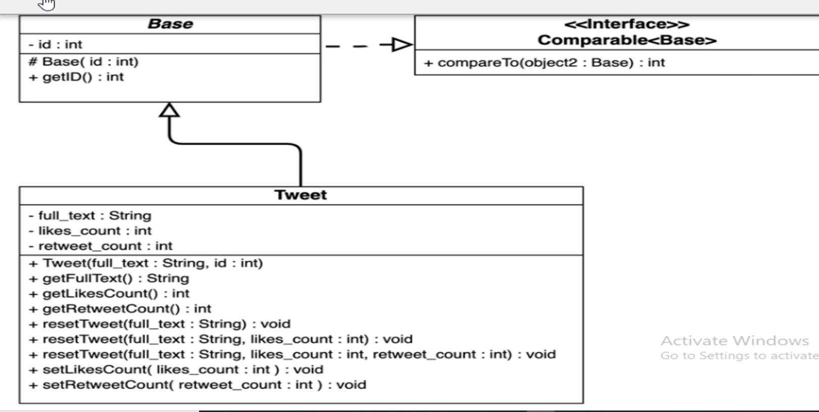 Solved Give the implementation to override the method equals | Chegg.com