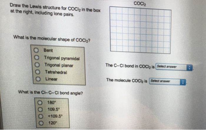 Cocl2 Lewis Structure How To Draw The Lewis Structure