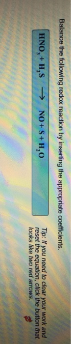 Solved Balance the following redox reaction by inserting the | Chegg.com