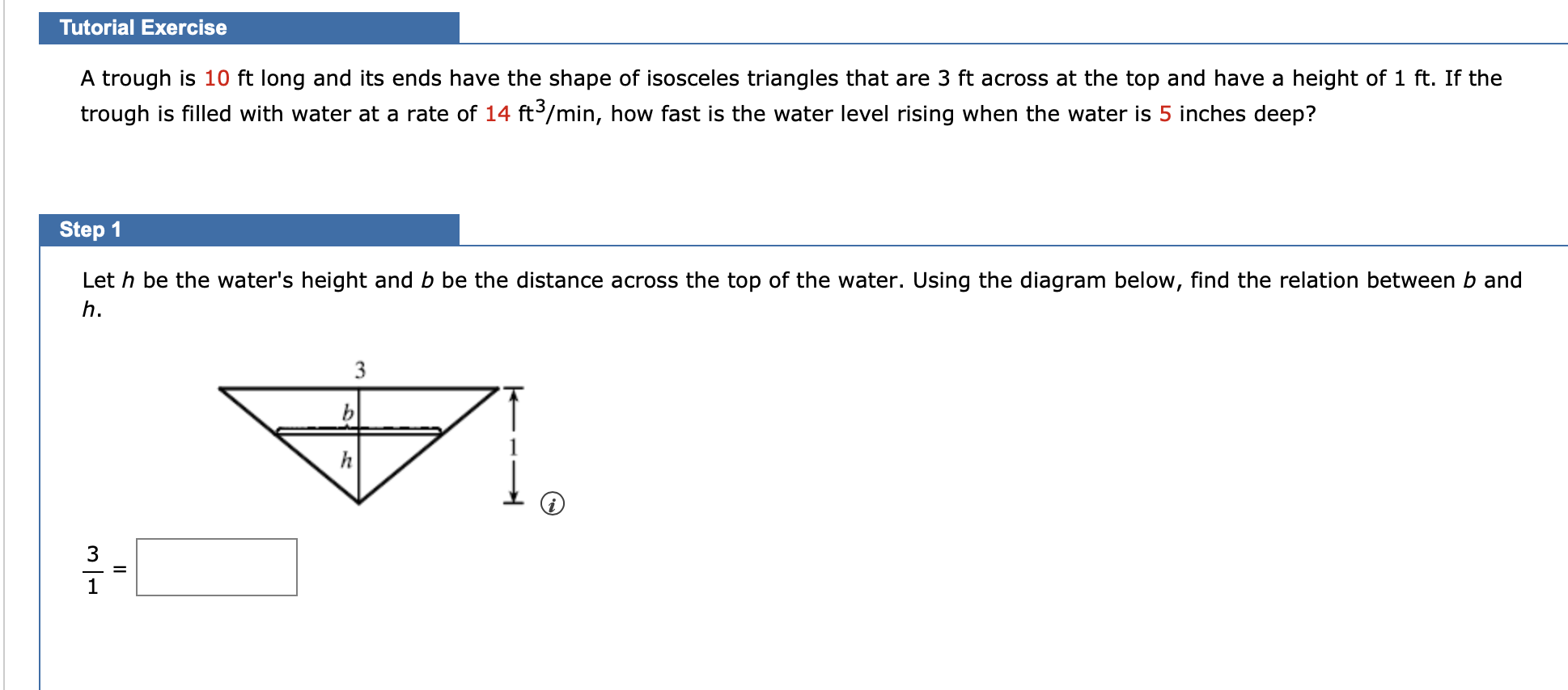 Solved A trough is 10ft long and its ends have the shape of | Chegg.com