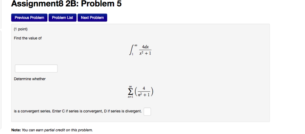 Solved Assignment8 2B: Problem 5 Previous Problem Problem | Chegg.com