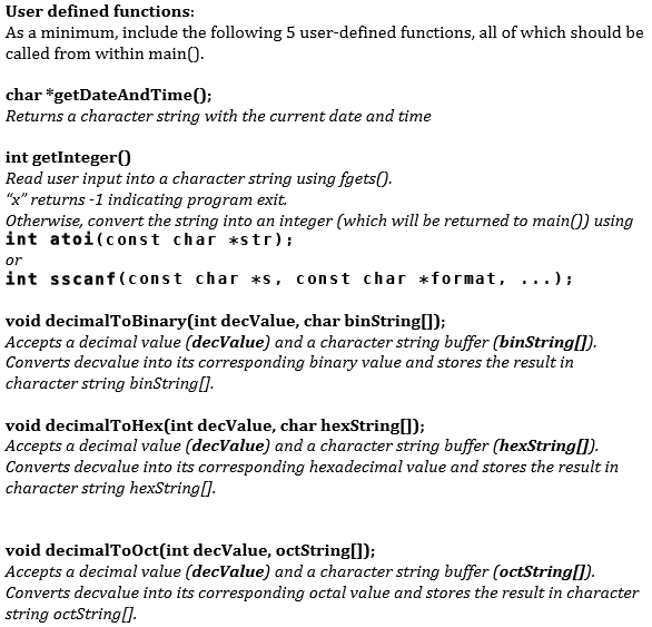 Solved ConvertDec_to_Hex-Oct-Bin.c is a simple conversion | Chegg.com