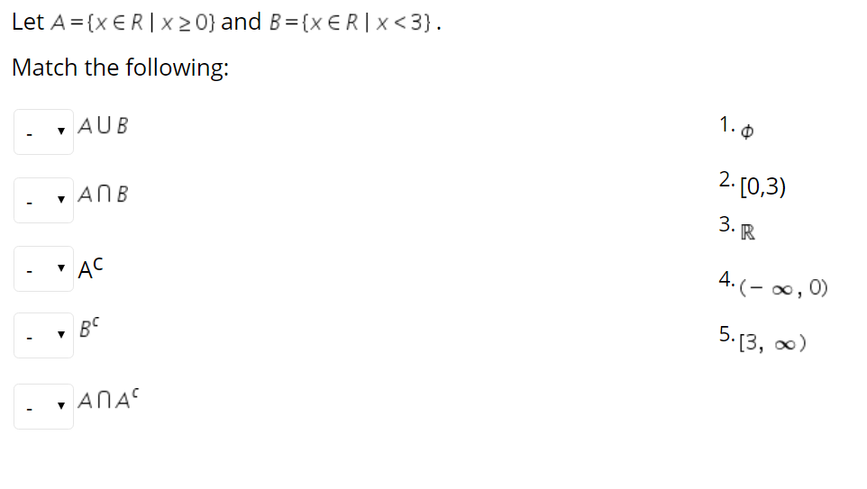 Solved Let A={XER | x2 0} and B={XER | X