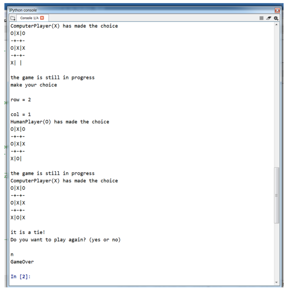 Solved 1. Develop the classic game tic-tac-toe in Python | Chegg.com