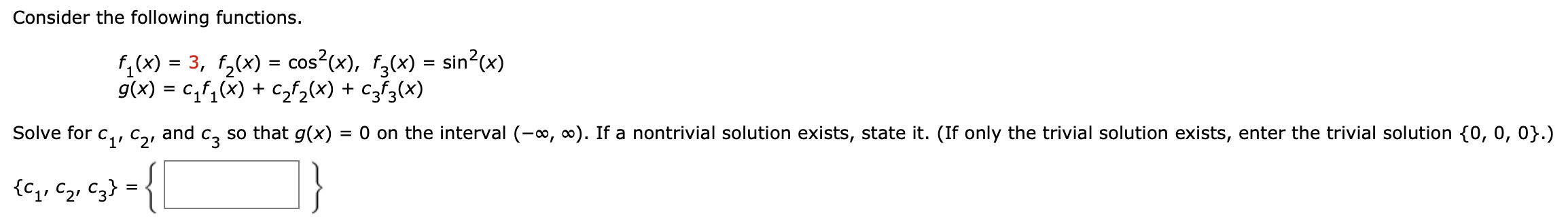Solved Consider the following functions. | Chegg.com