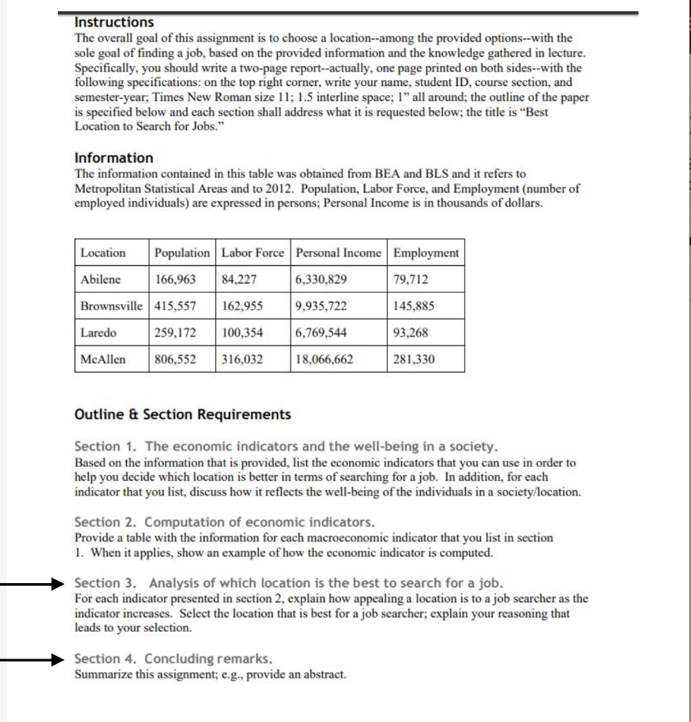 Solved Only need help with section 3 and section 4 for | Chegg.com