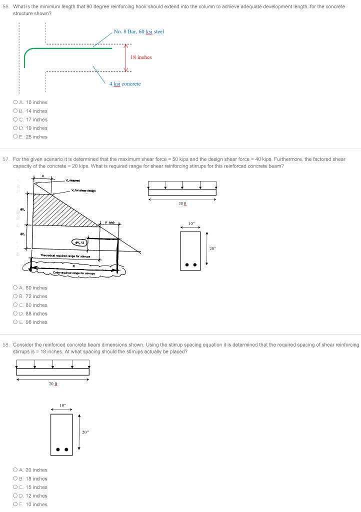 Solved 56. What is the minimum length that 90 degree | Chegg.com