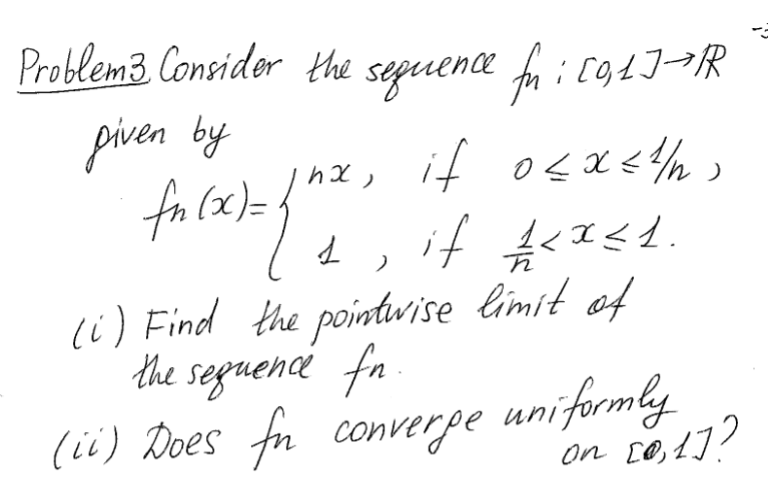 Solved Fully explain the pointwise part please. Which theorm | Chegg.com