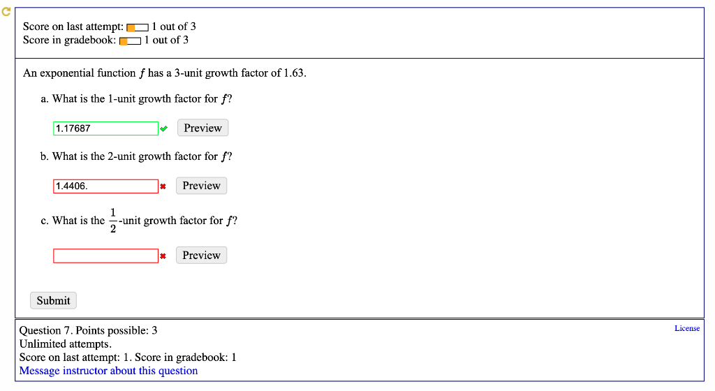 Solved Score on last attempt: 1 out of 3 Score in gradebook: | Chegg.com