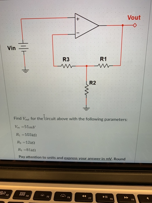Solved Vout Vin R3 R1 R2 Find Vout for the circuit above | Chegg.com