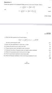 Consider the equations for the undamped Duffing | Chegg.com