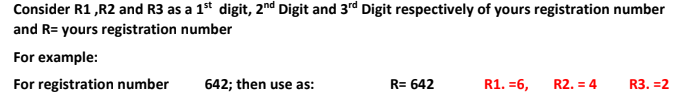 Solved Consider R1,R2 and R3 as a 1st digit, 2nd Digit and | Chegg.com