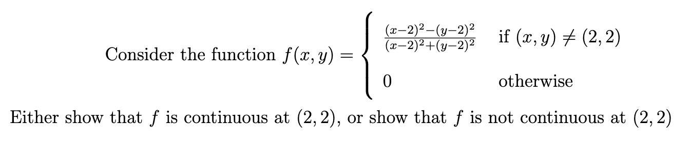 Solved Consider the function | Chegg.com