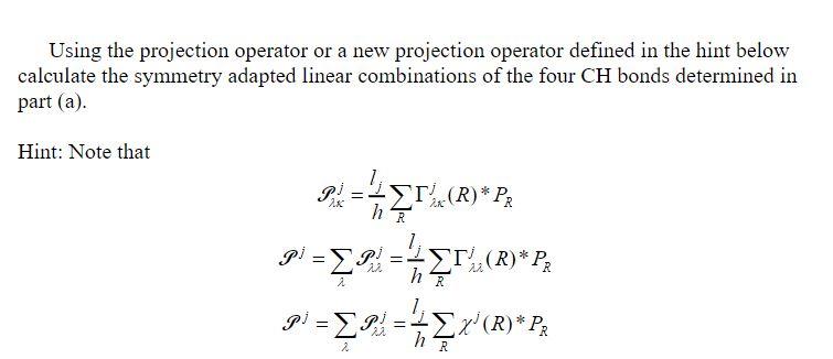Methane (CH4) belongs to the Td point group. The | Chegg.com