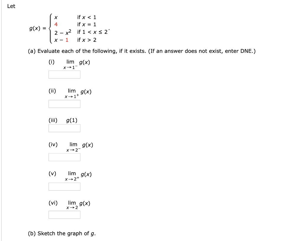 Solved Let g(x) = х if x Solved Let g(x) = х if x