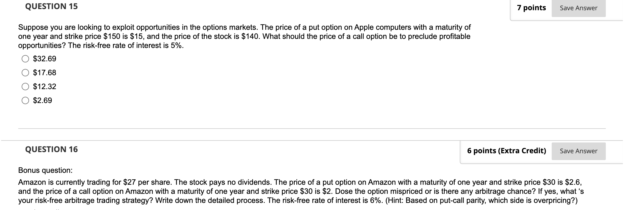 Solved Suppose you are looking to exploit opportunities in | Chegg.com