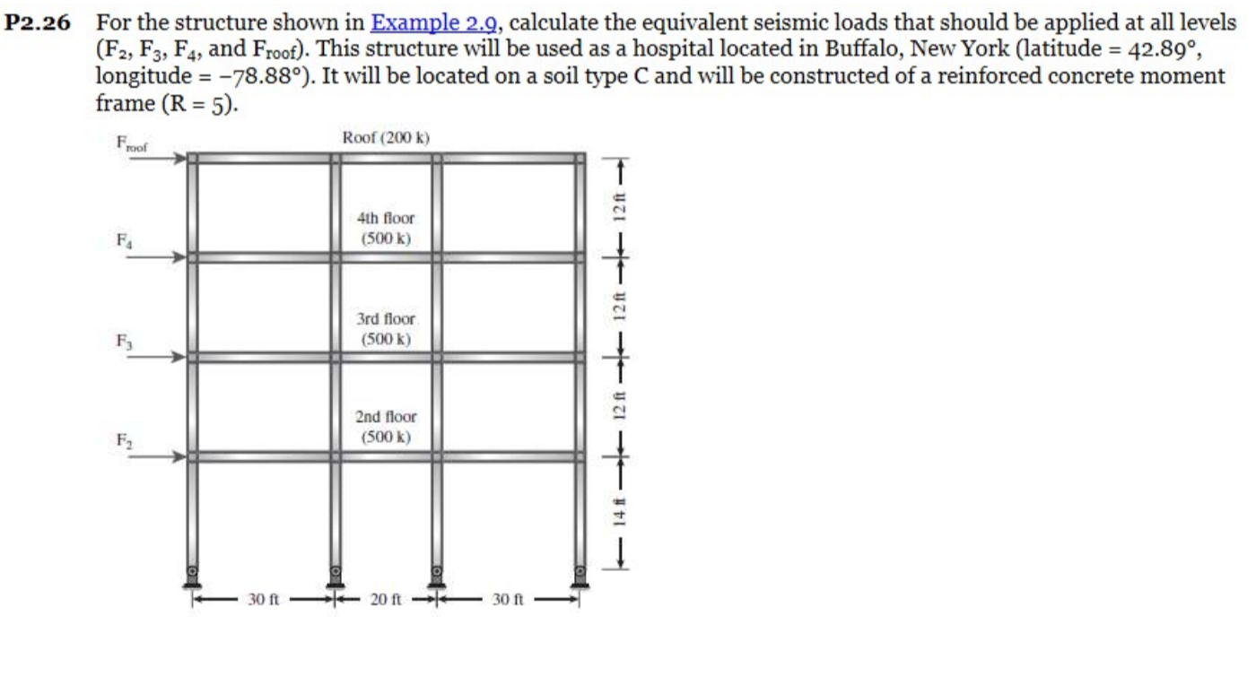 P2.26 For the structure shown in Example 2.9, | Chegg.com