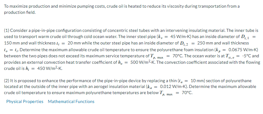 Solved To maximize production and minimize pumping costs, | Chegg.com