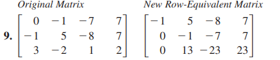 Solved identify the elementary row operation(s) being | Chegg.com