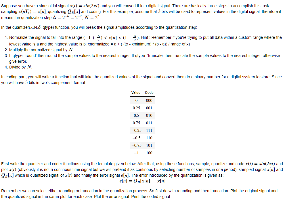Solved Suppose you have a sinusoidal signal x(t)=sin(2πt) | Chegg.com