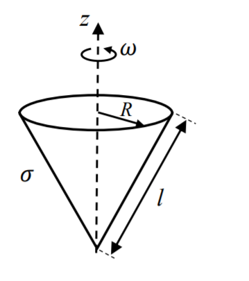 Solved A hollow insulating cone with a charge density of 𝜎 | Chegg.com