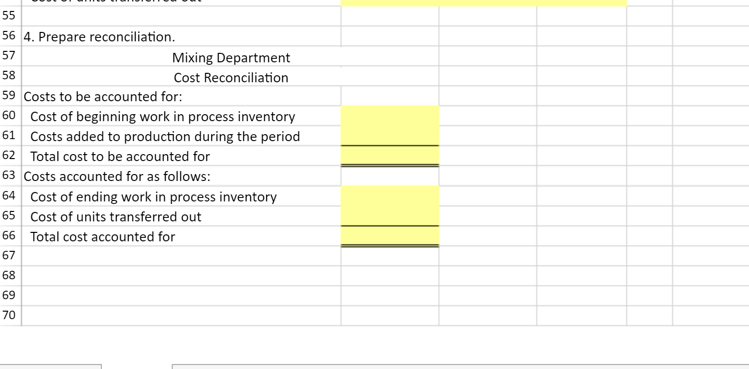 Solved 1. Compute the equivalent units of production using | Chegg.com
