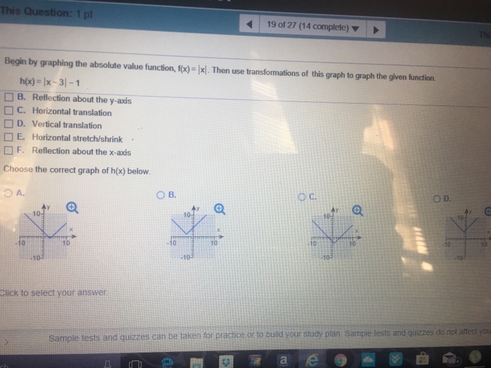Solved Graph , then use transformations of this graph to | Chegg.com