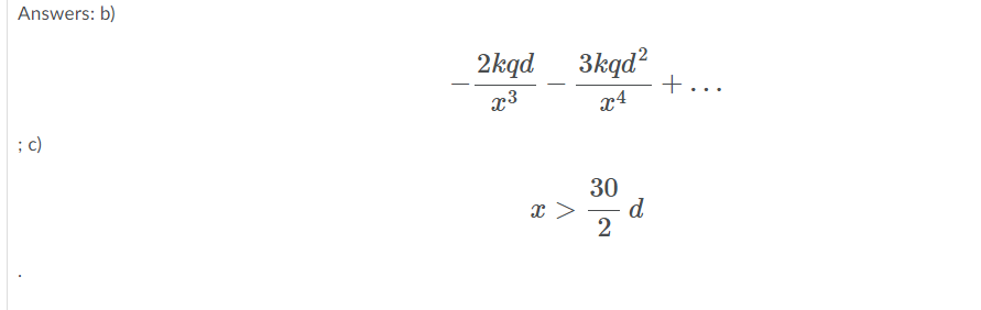Solved ES Name: 20 points Show all work. The electric dipole | Chegg.com