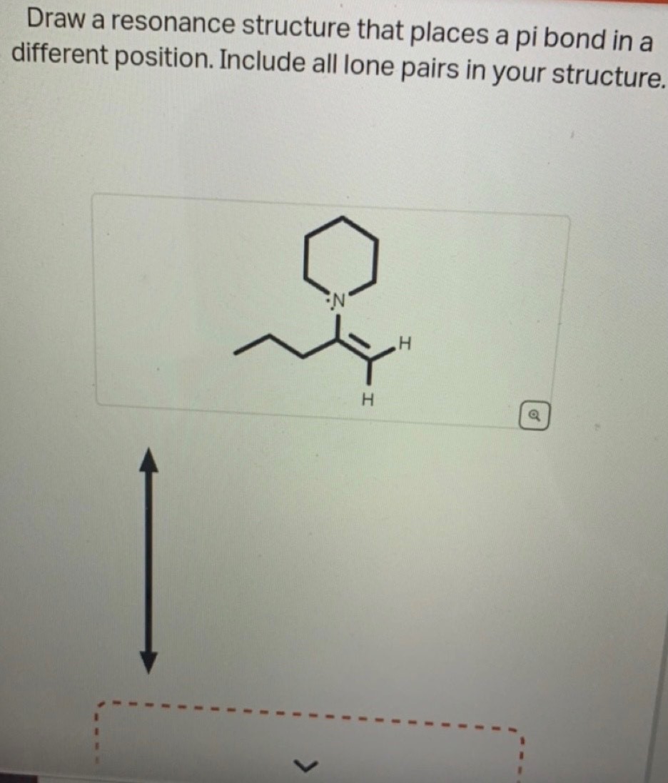 Solved Draw a resonance structure that places a pi bond in a | Chegg.com