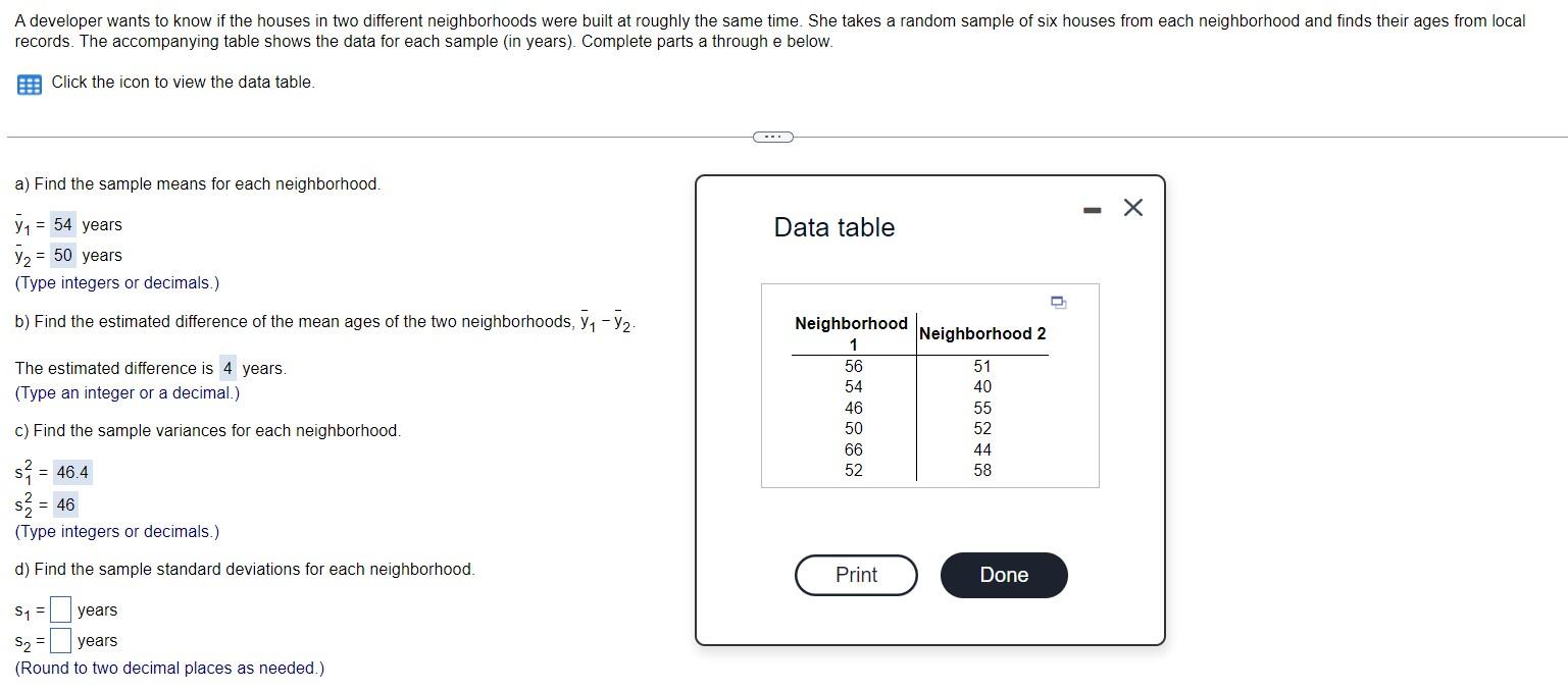 Solved records. The accompanying table shows the data for | Chegg.com