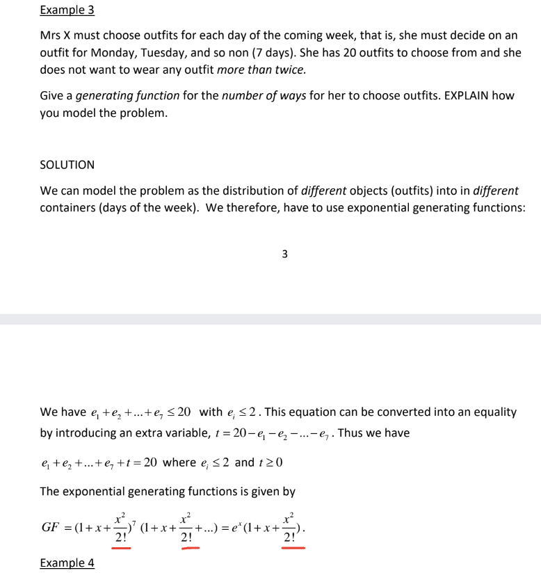 Solved Please explain why is it x^2/2! , why is it not just | Chegg.com