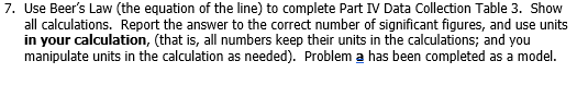 Solved Table 3. Using Standard Curve to find unknowns | Chegg.com