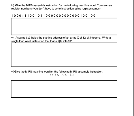 Solved Assume the following initial register and memory | Chegg.com