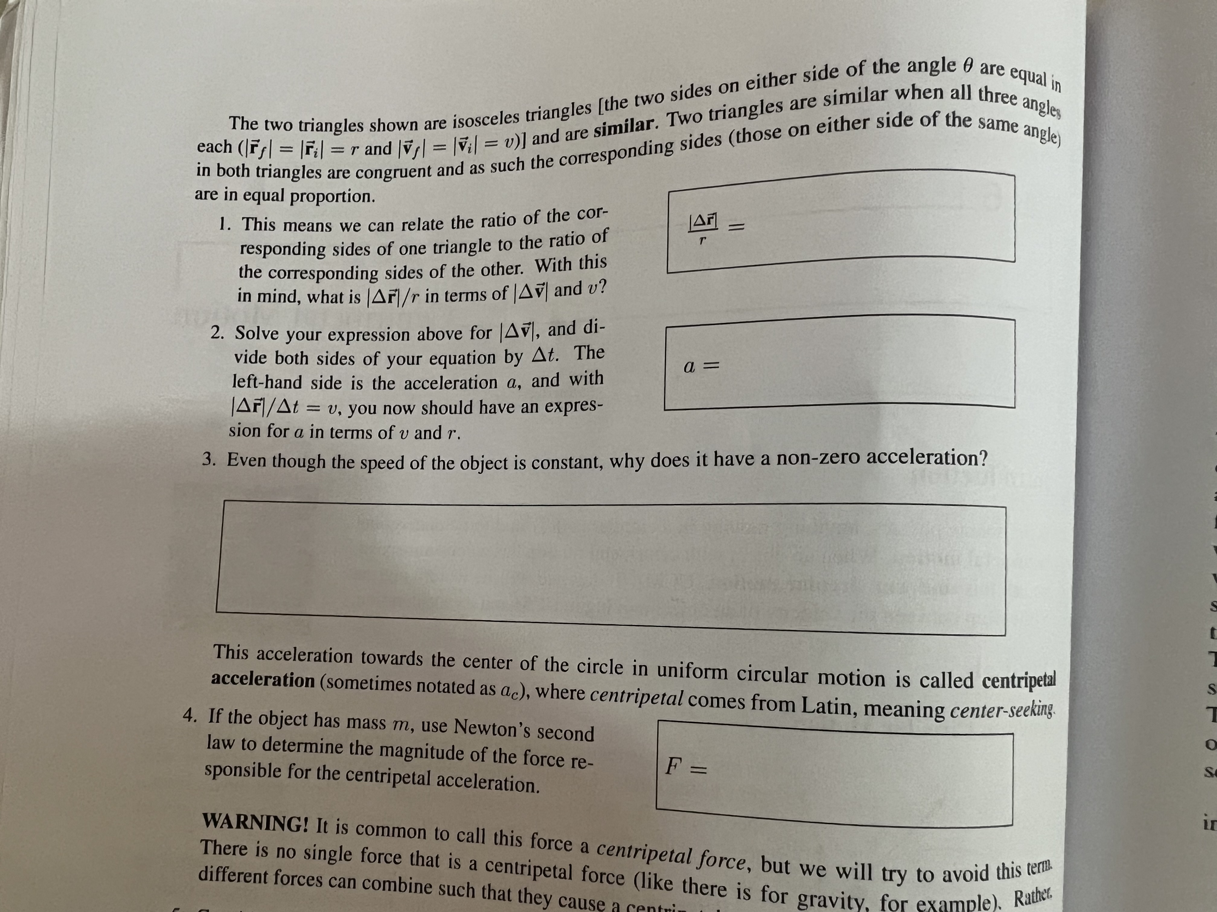 Solved circular motion (UCM). he velocity of an (UCM). | Chegg.com