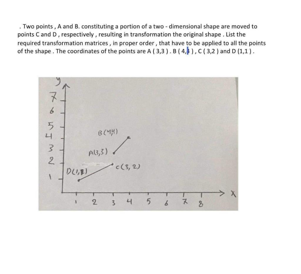 Solved . Two points, A and B. constituting a portion of a | Chegg.com