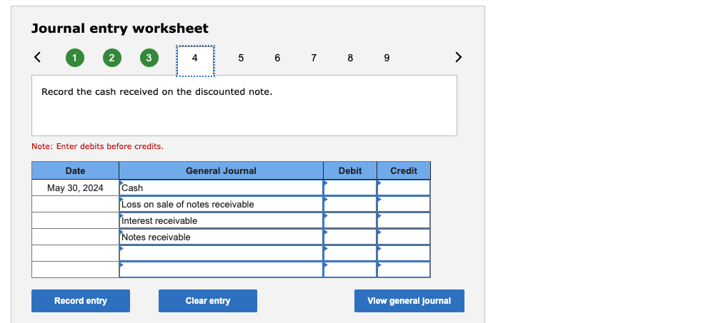Solved Journal entry worksheet 1 2 3 4 5 6 To record the | Chegg.com