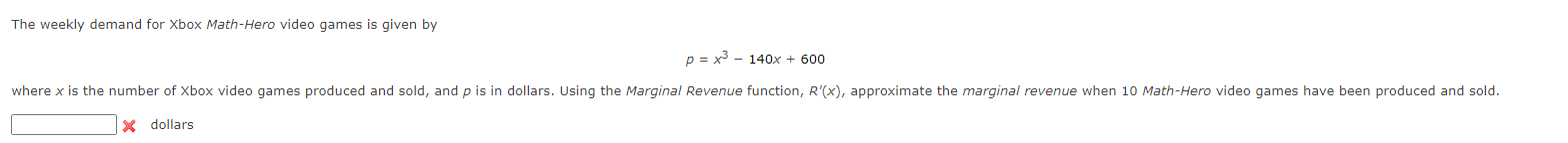 Solved e weekly demand for Xbox Math-Hero video games is | Chegg.com