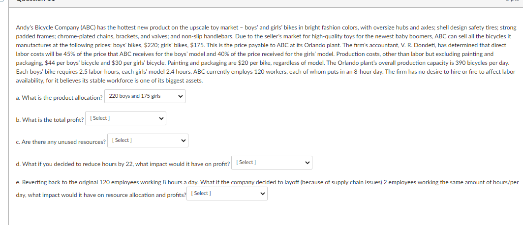 availability, for it believes its stable workforce is | Chegg.com